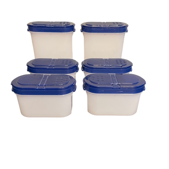 Kitchen | Vintage Tupperware Set Of 6 Spice Containers With Lids | Poshmark